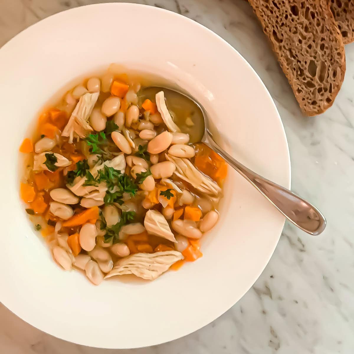 Chicken Bean Soup - Mediterranean For Life