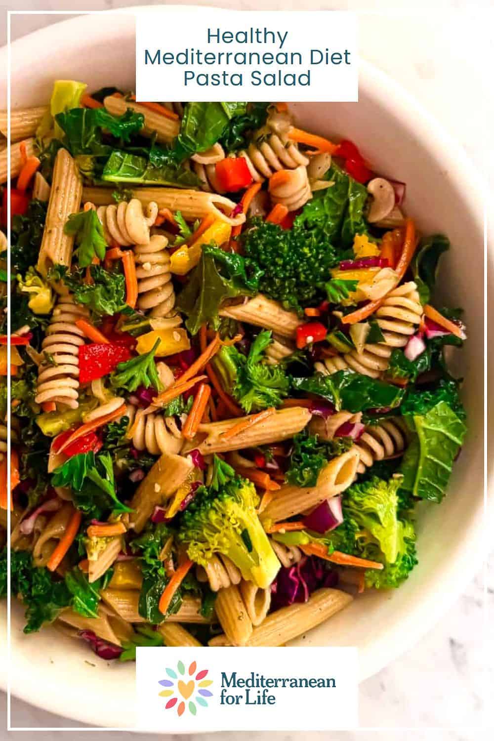 Mediterranean Pasta Salad - Mediterranean For Life