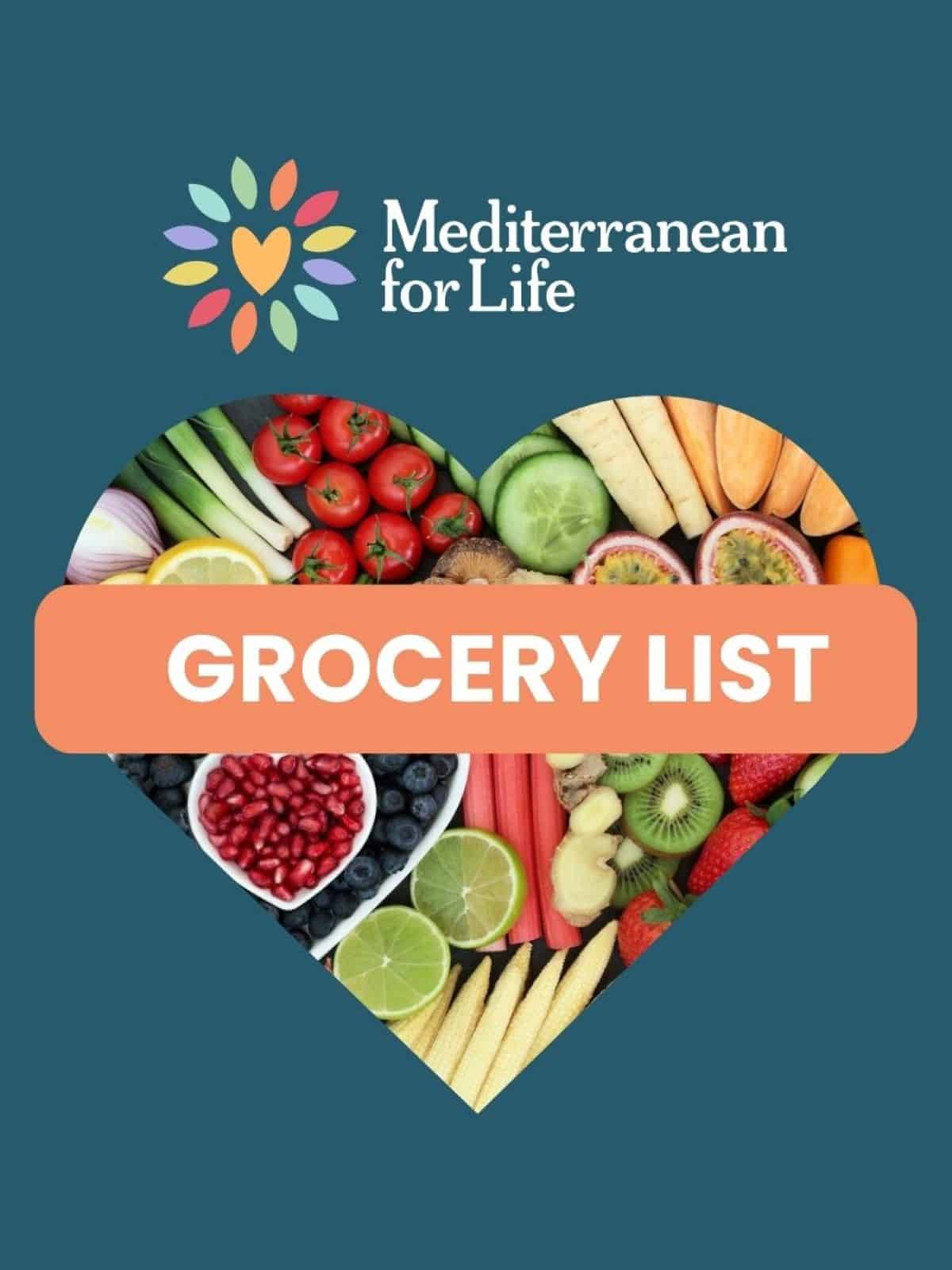 Mediterranean Diet Grocery List PDF Printable - Mediterranean For Life